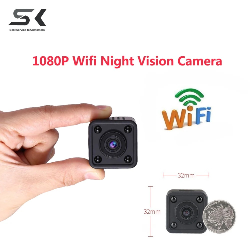 Wifi Ip Mini Camera Wireless 1080p Hd Infrared Micro Ir Night Vision Body Camera Magnetic Motion