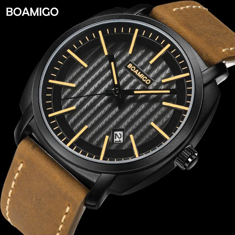 fashion-mens-watches-BOAMIGO-top-brand-luxury-quartz-watches-leather ...