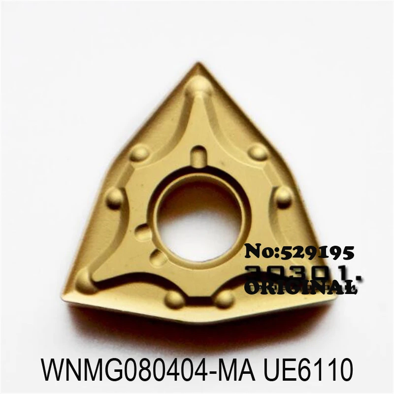 10Pcs WNMG080404 MA WNMG080408 MA UE6110คาร์ไบด์ WNMG080404 WNMG080408 ...