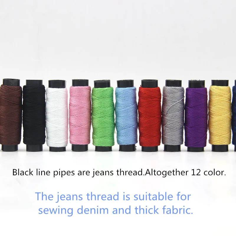 Durable-Portable-New-39-Mix-Color-Sewing-Threats-Needle-Free-Denim ...