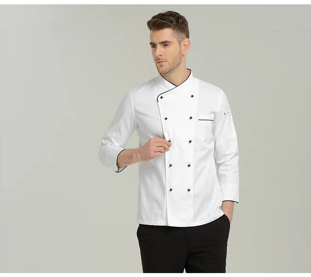 Hot Unisex makanan layanan pakaian seragam chef jaket restoran hotel ...