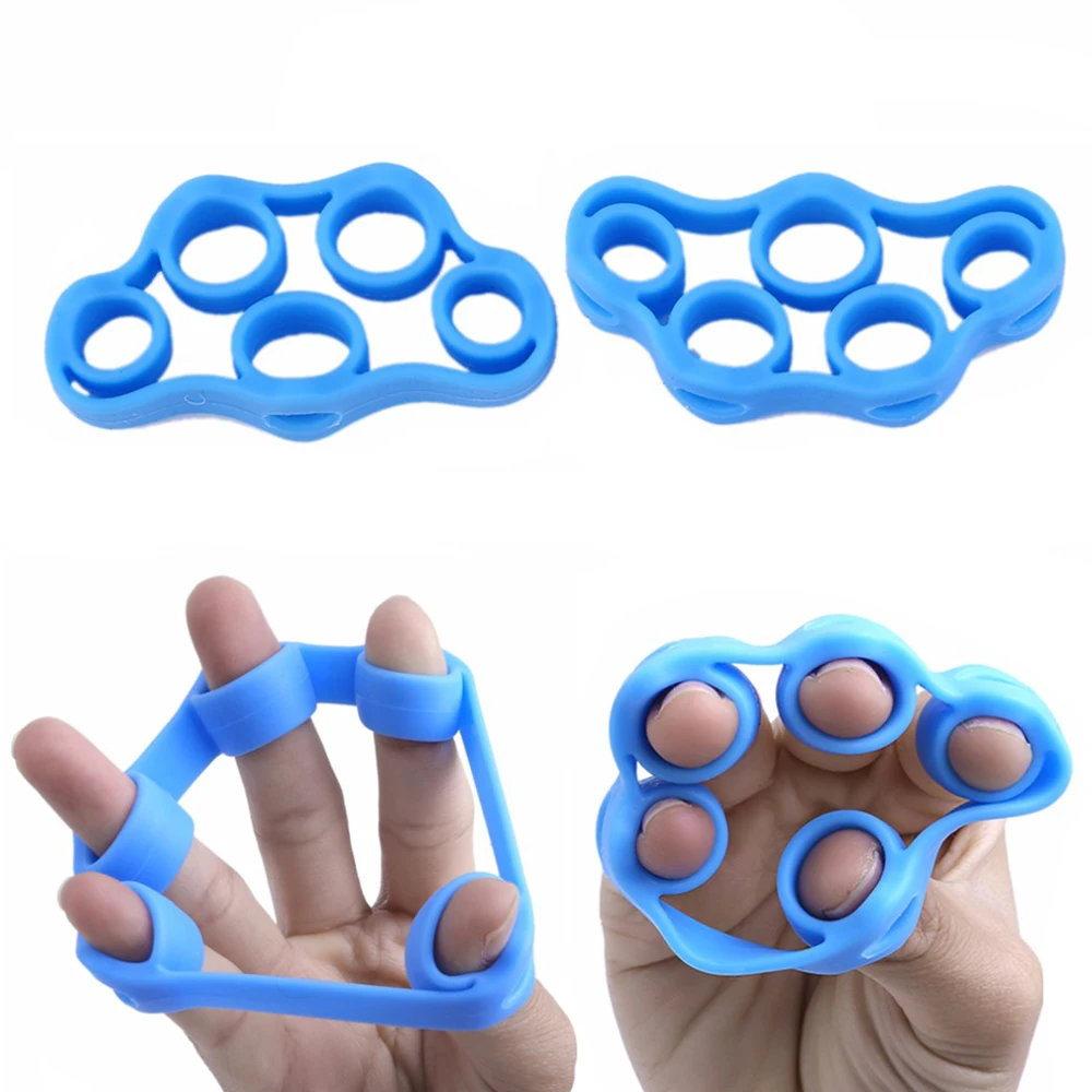 1 piece Silicone Finger Strength Trainer Resistance Belt Grip Strength ...
