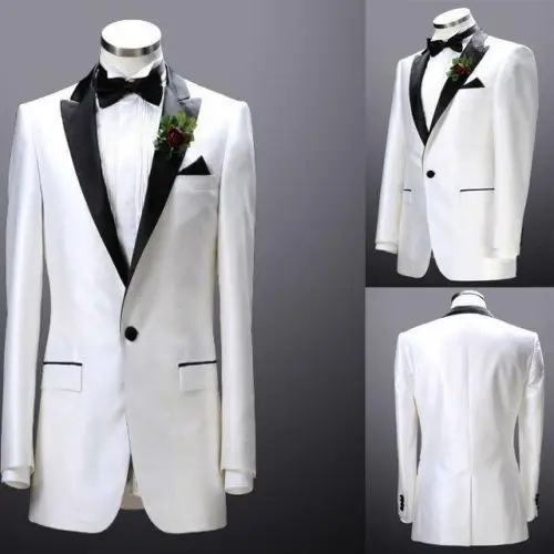 Smoking-branco-sob-medida-jaqueta-para-casamento-cal-a-preta-com-lapela ...