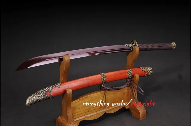 Qing Dao Wushu Swords Zhanmadao Two handed Swords-in Martial Arts from ...