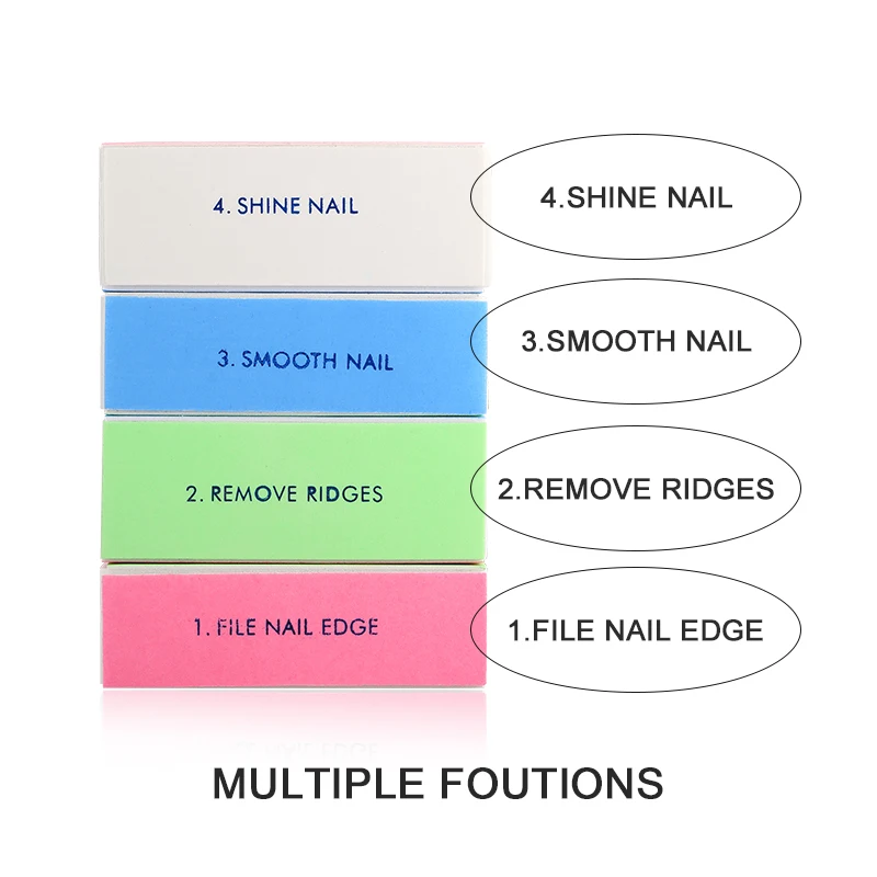 2 шт упак мини пилка для ногтей Art Файлы шлифовальный брусок файлы 4 способа для полировки