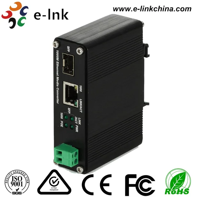 10/100/1000M 12VDC Input, 12V Output 15.4W Industrial PoE Switch-in ...