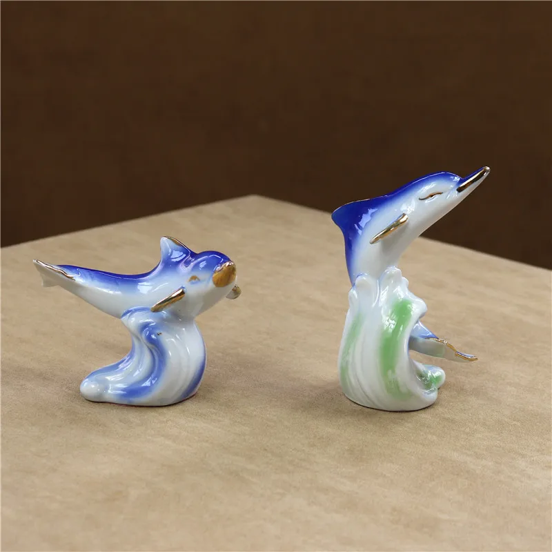 Art & Collectibles Dolphin Figurine-Ceramic Dolphin-Beach Decor-Coastal ...
