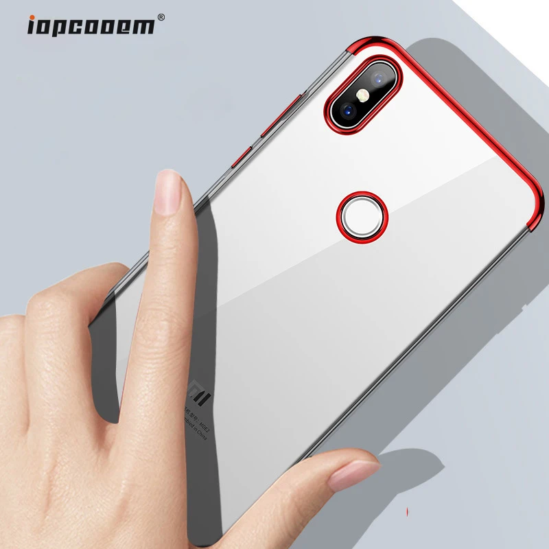 Case For Xiaomi Redmi Note 6 Pro Cover Luxury TPU Soft Plating Clear ...
