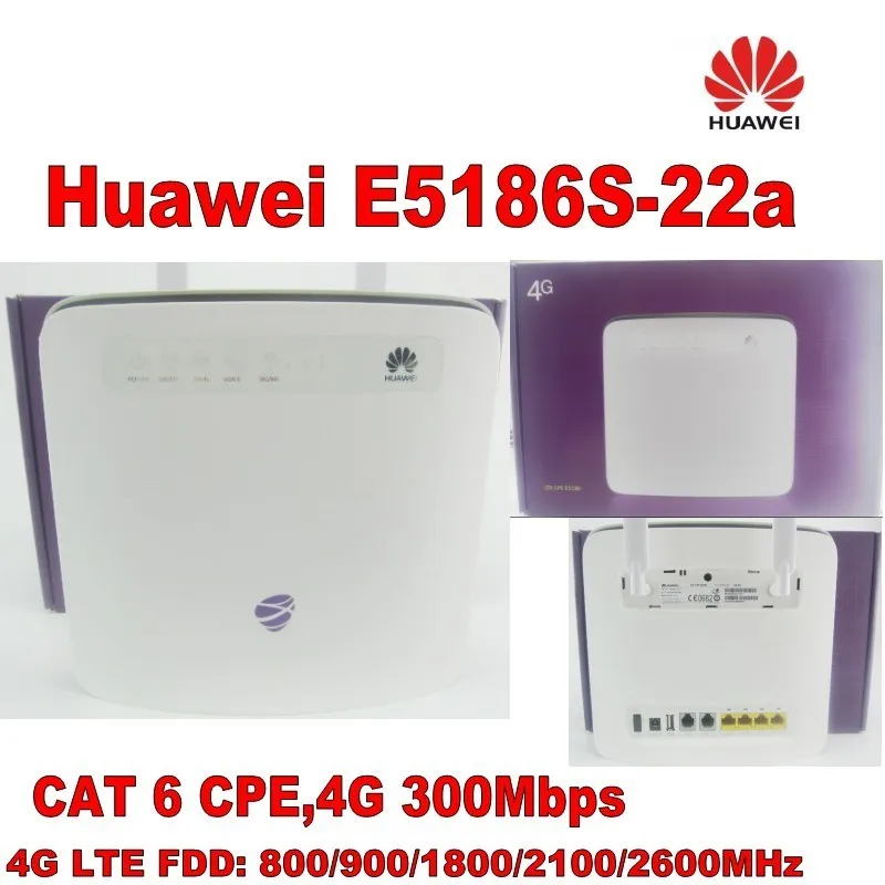 Huawei Router inalámbrico E5186 Cat6, 300Mbps, E5186s 22a, LTE, 4G, FDD ...