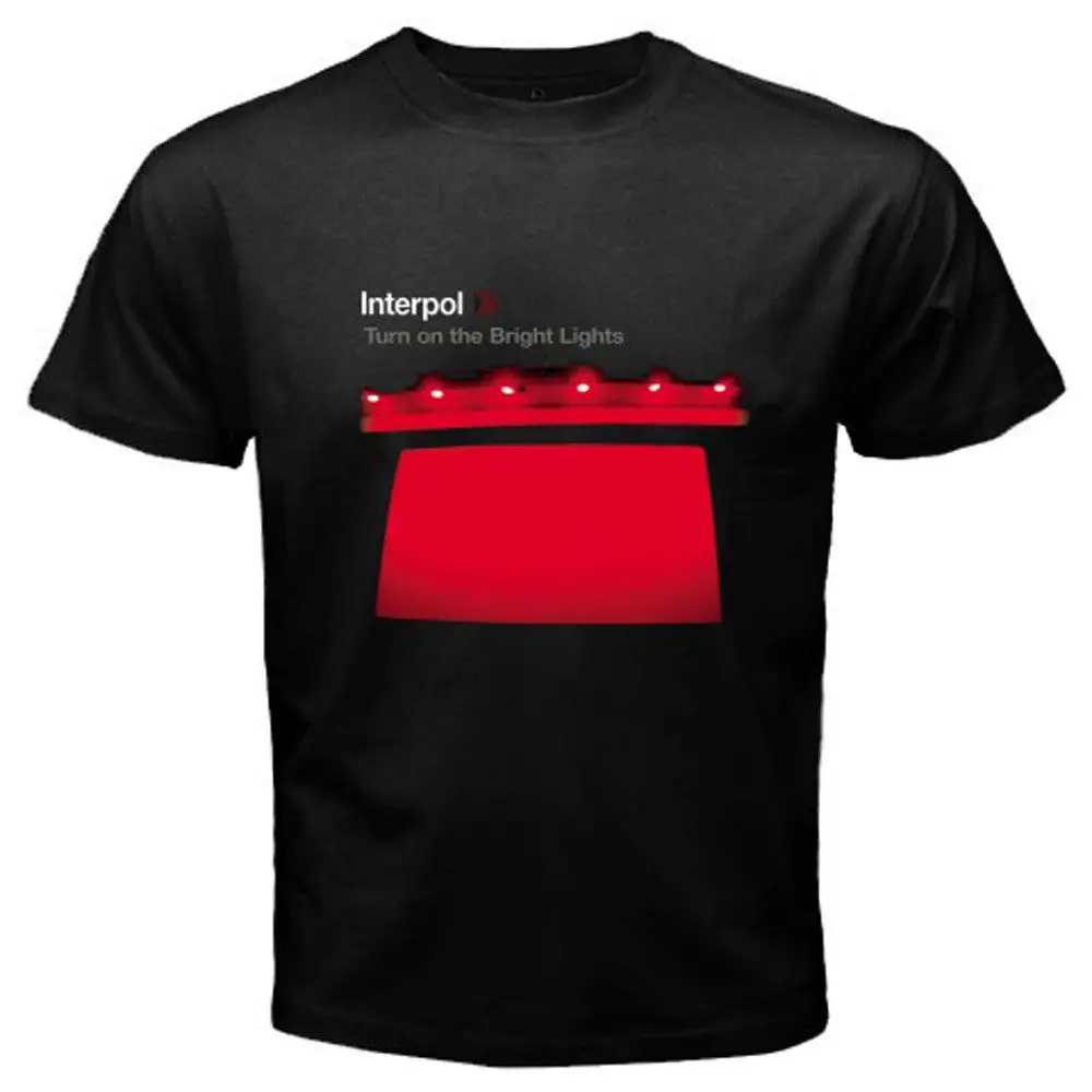 Gildan New INTERPOL Turn On The Bright Lights Rock Band men t shirt|men ...