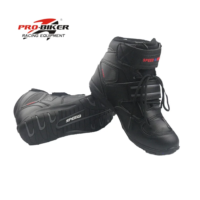 Pro biker speed boot motorcycle racing leather bota de motocross botas ...