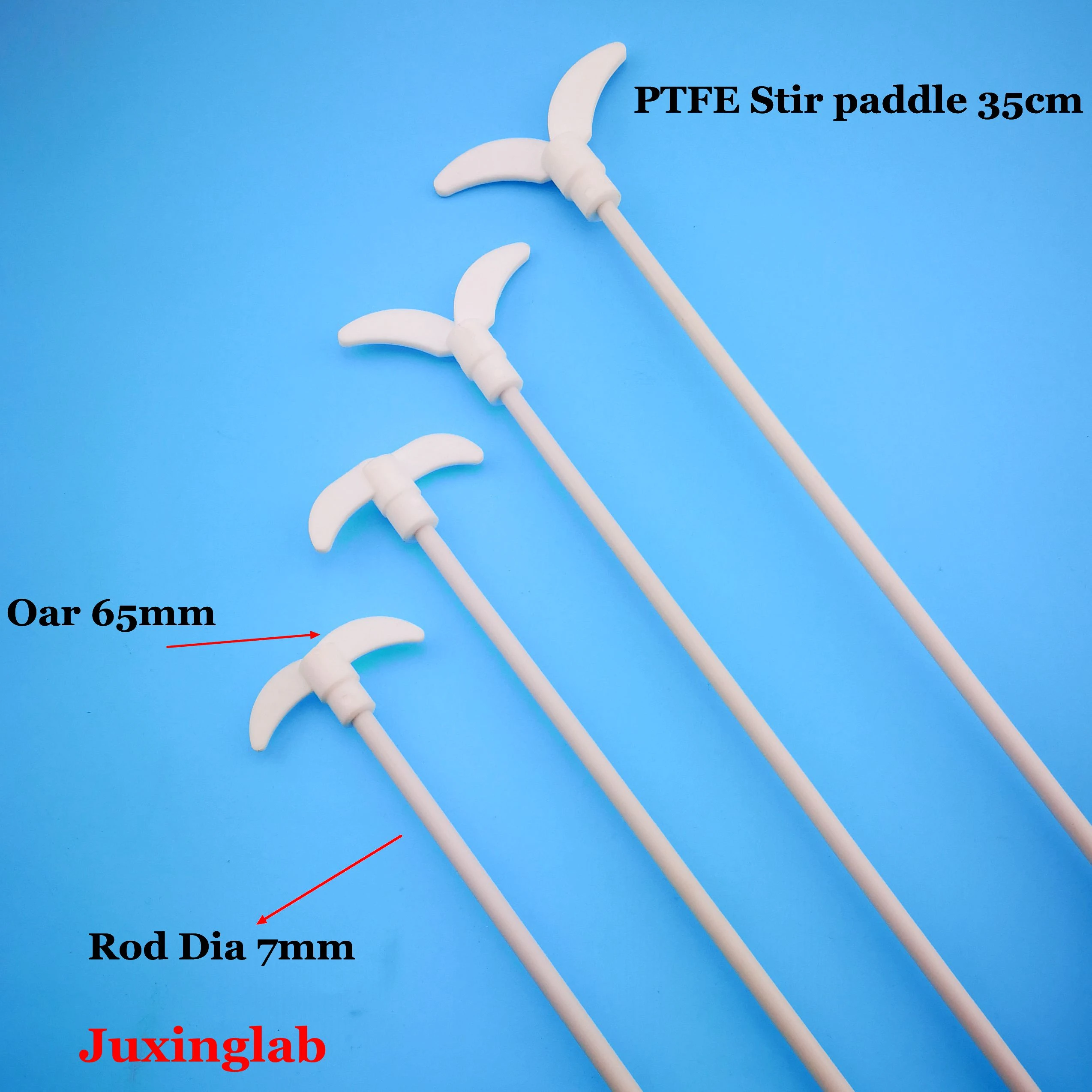 laboratory PTFE 35cm stir paddle stirrer stainless steel core oar ...
