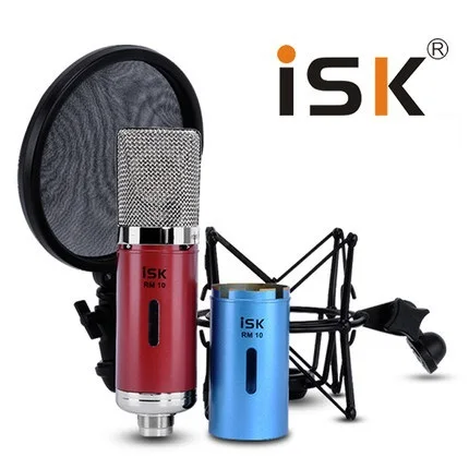 isk rm10/rm 10 microphone à condensateur avec support de choc et filtre pop pour l ...