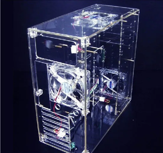 DIY Personalized Transparent Acrylic ATX Standard Glass Computer Case ...