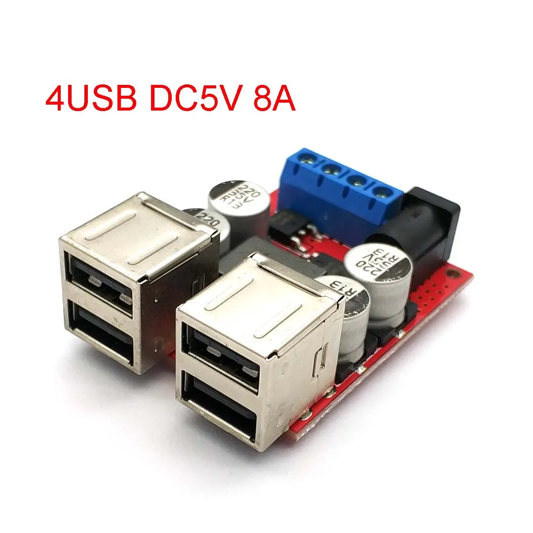 DC-DC Vehicle Charging Board 8V-35V 5V 8A Power Supply Depressurization ...