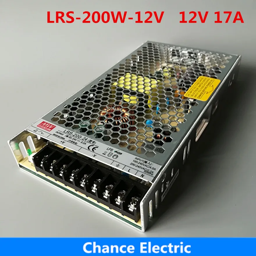 12v 200w Switching Power Supply LRS 200W 12V Driver for LED Strip AC ...