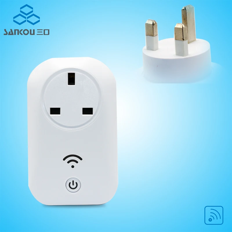 CNSKOU UK Standard 13A AC220V/110V Smart Electrical Socket Wall Remote ...