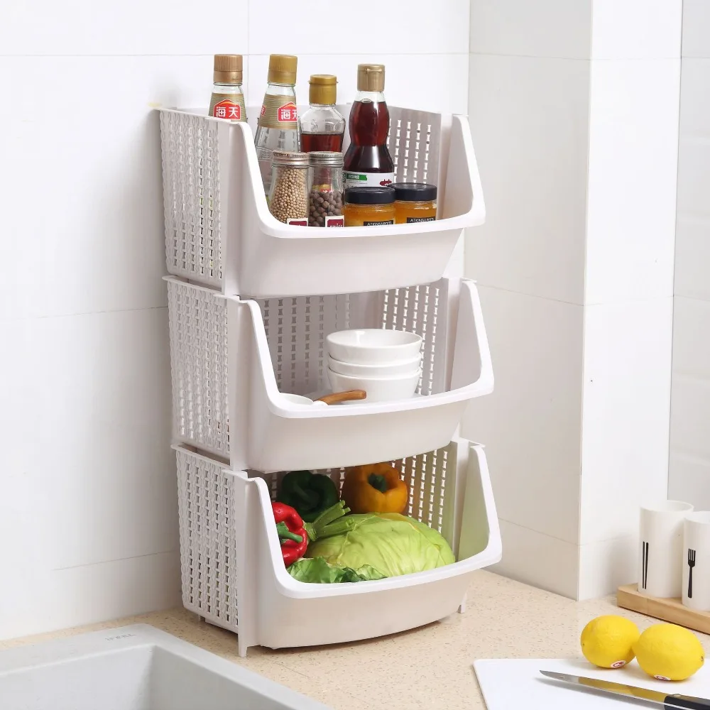 Storage rack organizador Stackable Fruit And Vegetable Rack Thick ...