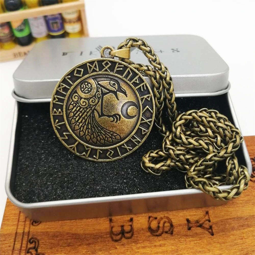 Slavic talisman raven Pendant pagan Vintage Style Glamour Jewelry Men ...
