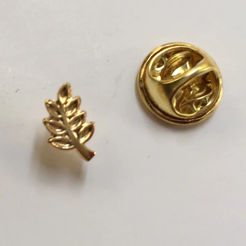 2pcs 10mm Masons Small Mini Cute Badge Akasha Leaf Brooches And Pins ...