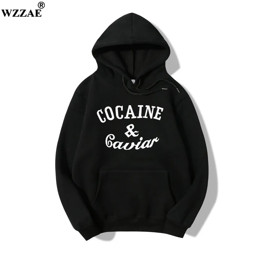 2021 New 100% Cotton Man Hoodies Cocaine Caviar Men Hip Hop Hoodies ...