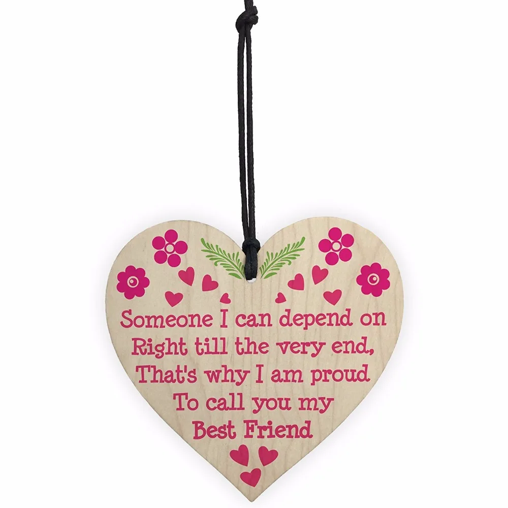 Meijiafei Depend On Best Friend Friendship Home Family Sign Hanging ...