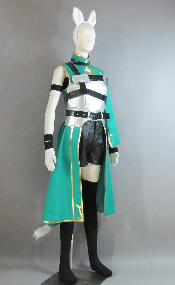 Sword Art Online GGO Shino Asada ALO Cait Sith Archer Cosplay Costume ...