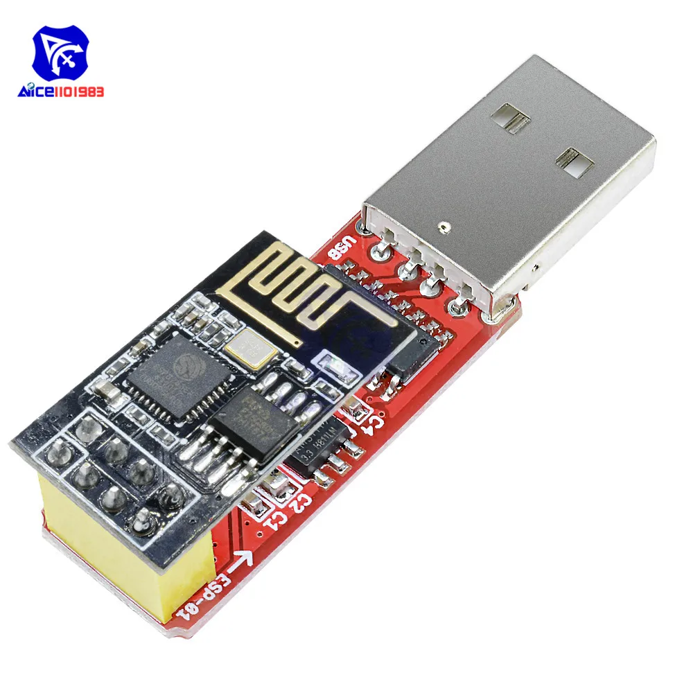 Adaptador de serie CH340 CH340G USB a ESP8266 ESP01 ESP01S, módulo WIFI ...