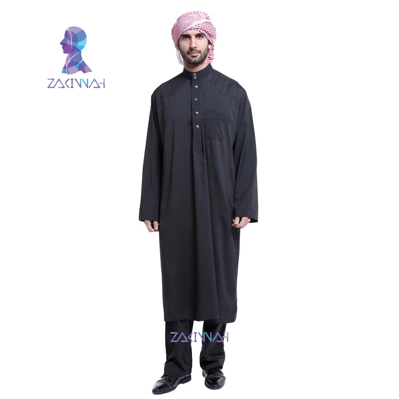 New Muslim Men Long Sleeve Fashion Turkey Islamic Clothing Saudi Arab ...