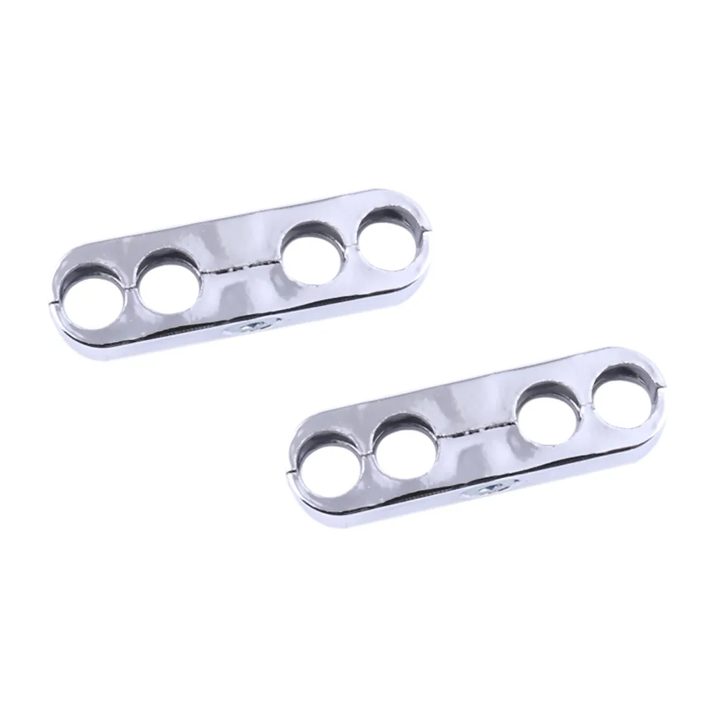 Chrome Spark Plug Wire Separators Dividers Looms For Chevy Mopar 7mm ...