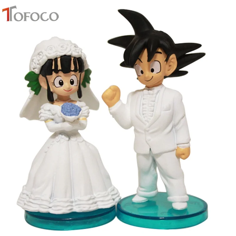 10cm Dragon Ball Z Vegeta Bulma Marry Wedding Theater Action Figure PVC ...