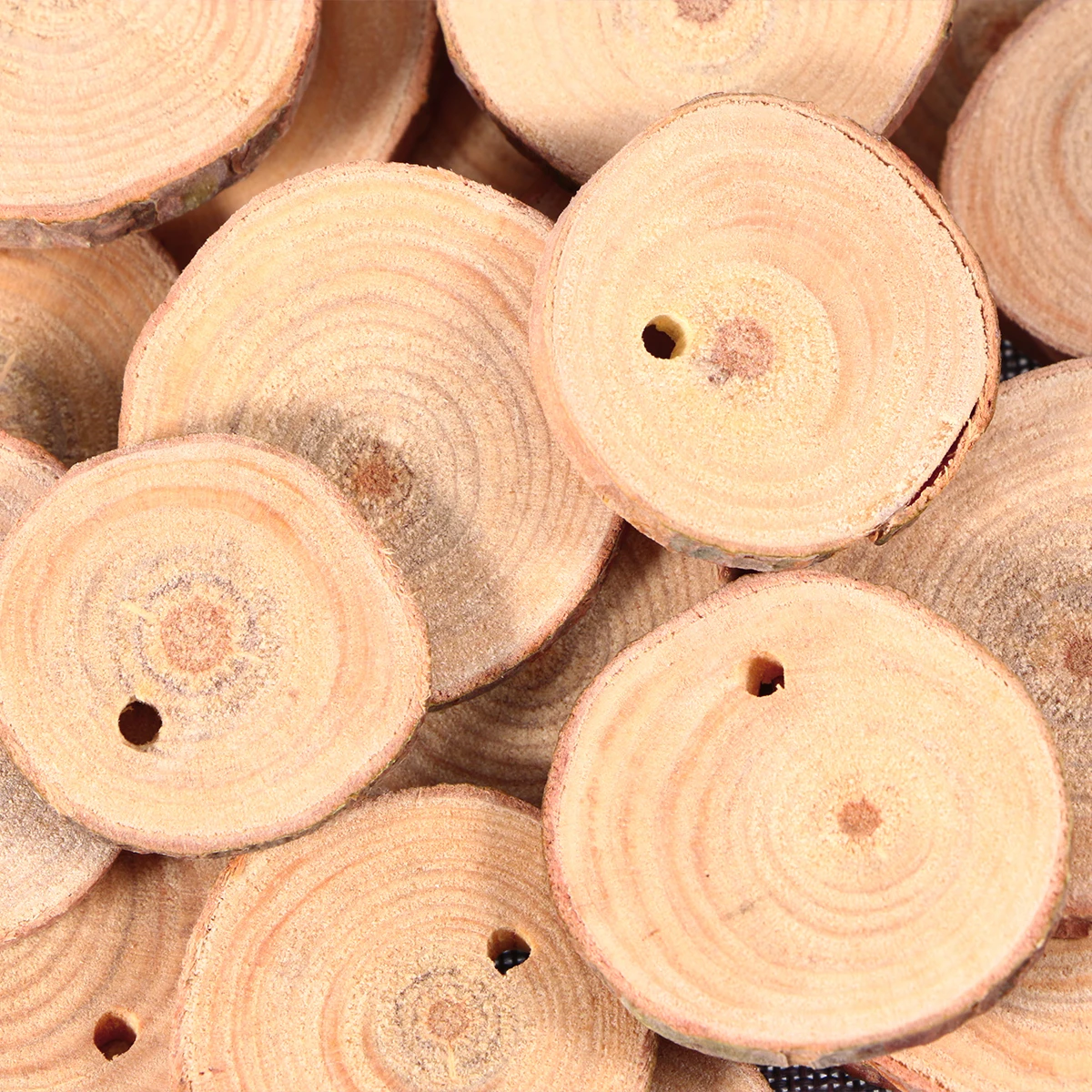 Objets décoratifs,Disques en bois ronds et larges pour décoration de ...