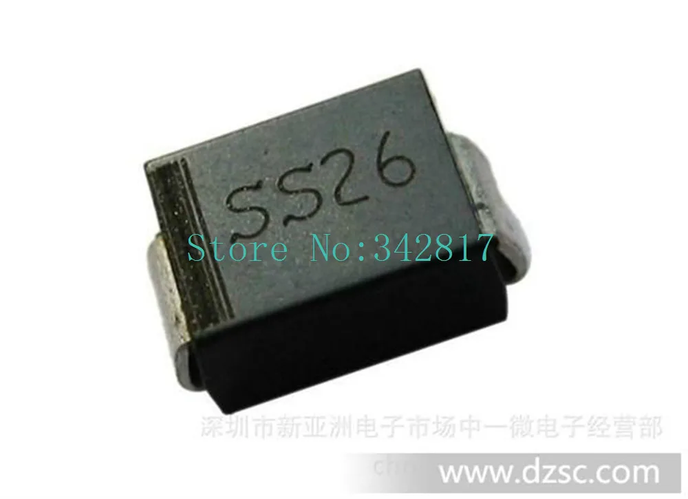 SS26 DIODE SCHOTTKY 60 V 2A DO214AA 100 stücke|diode schottky|schottky ...