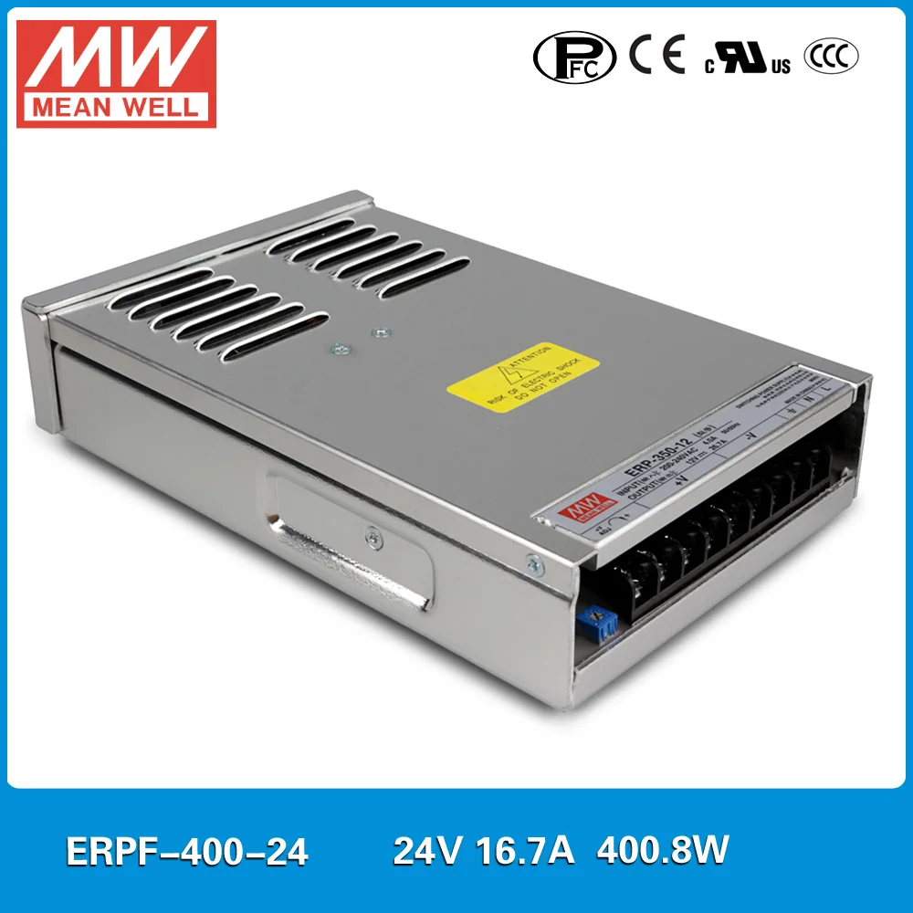 Original Meanwell Erpf-400-24 Input 110/220vac To 24vdc 360w Rainproof ...