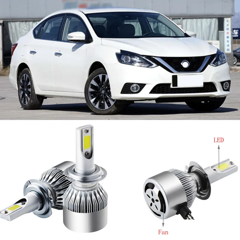 2pcs 9005/HB3 6500K Single Beam LED Headlights Fog Lamp Bulbs For Nissan Sylphy 2006 16|Car ...