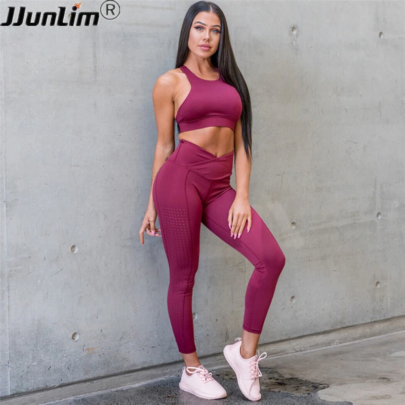 Women Gym Clothes Workout Set Sport Suit Tight Sports Wear For Women ...