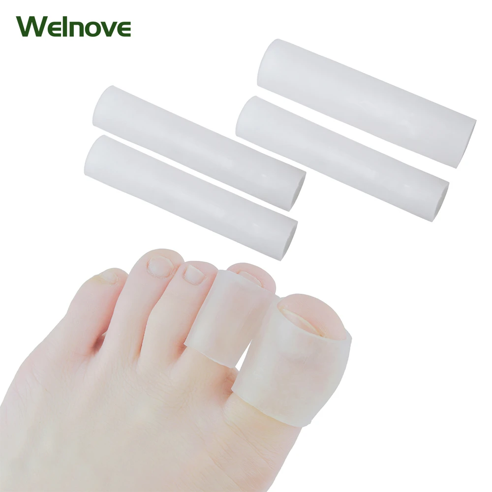 Silicone Thumb Protector Gel Tube Big Finger Feet Protector Finger Sets ...