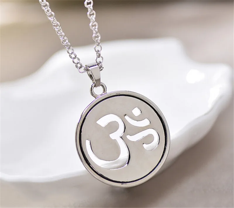 Fashion Silver Plated Round Muslims Allah Pendant Arabic Islamic Jewelry Necklace Religious