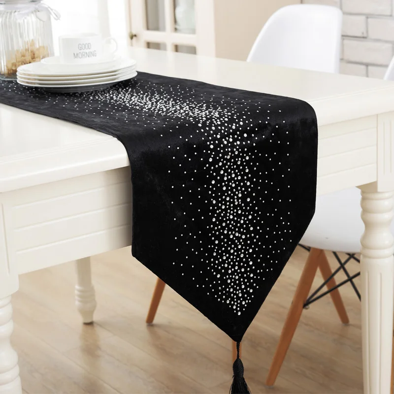 Luxury-Europe-Rhinestone-Runner-Table-Runner-Desk-Bed-Runner-Velvet ...