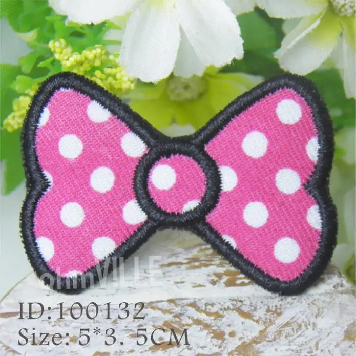 Iron On Patches Made of Colth, Bowknot Appliques, Size:5.0 * 3.5cm ...
