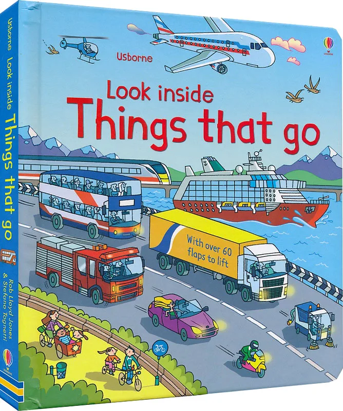 Britain English 3d Usborne Look Inside Things That Go Picture Book ...