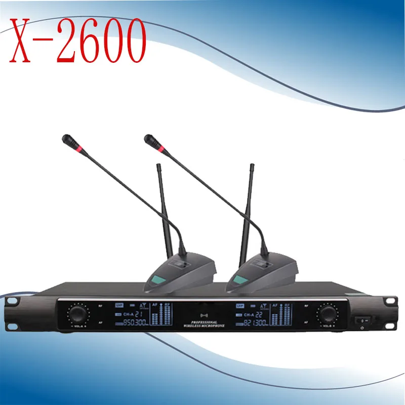 Professional Two channels wireless microphone system,2 channels ...