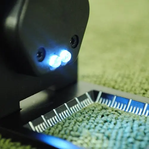 Lupa de precisão graduada 5x, conta de fio, 2 led para po, tecido ...