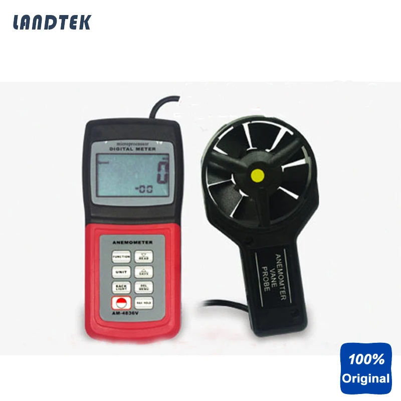 เครื่องวัดความเร็วลม Air Speed Meter อุณหภูมิ Sensor w/ซอฟต์แวร์ ...