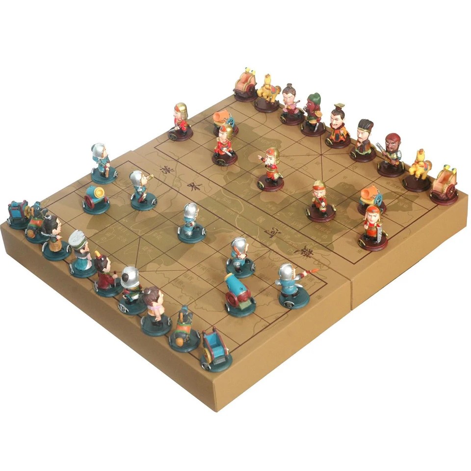 Bstfamly Chinese Chess Wooden Box 32pcs/set Old Game Of Go Xiang Qi ...