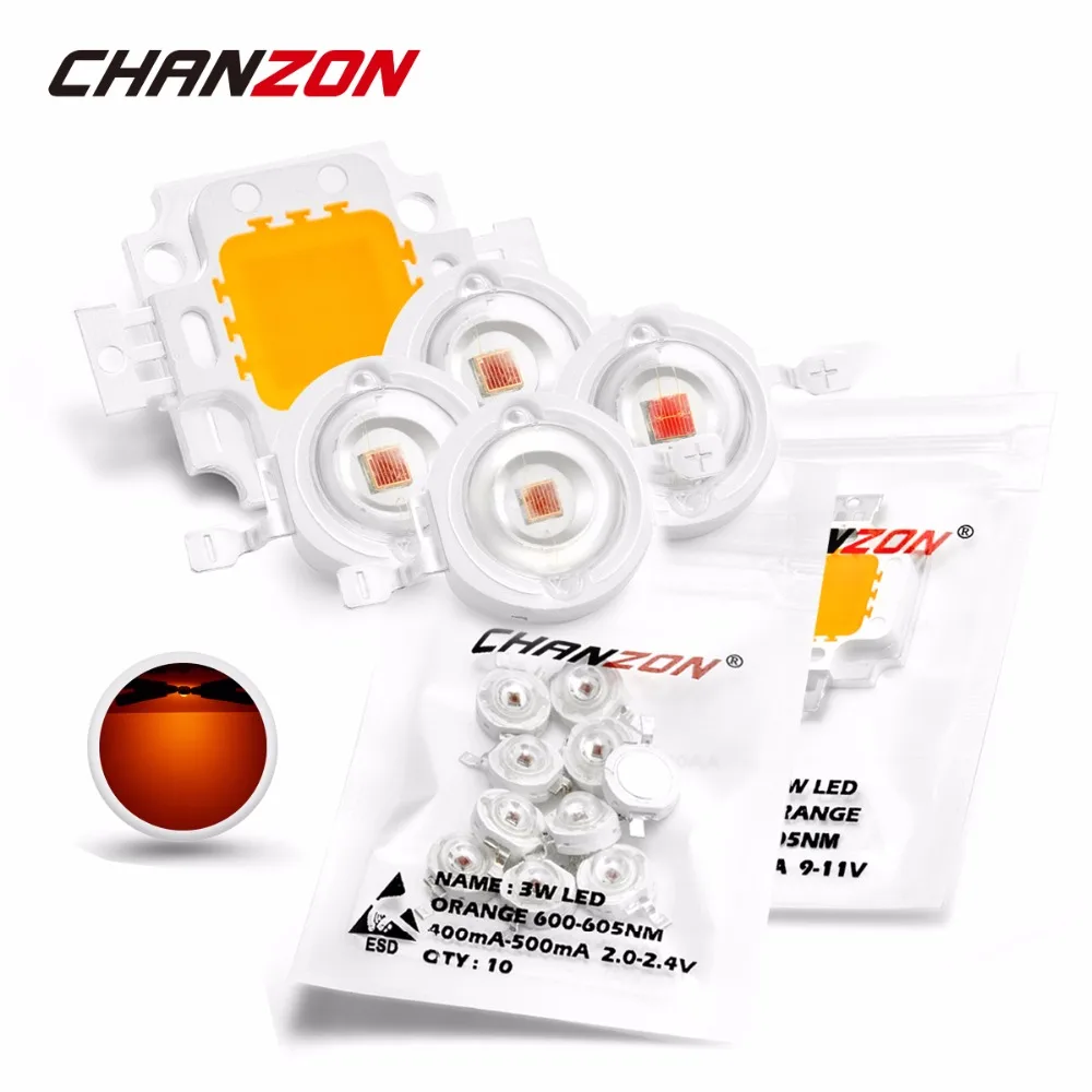 Chanzon-Chip-LED-de-alta-potencia-l-mpara-de-bombilla-LED-COB-de-1W-3W ...