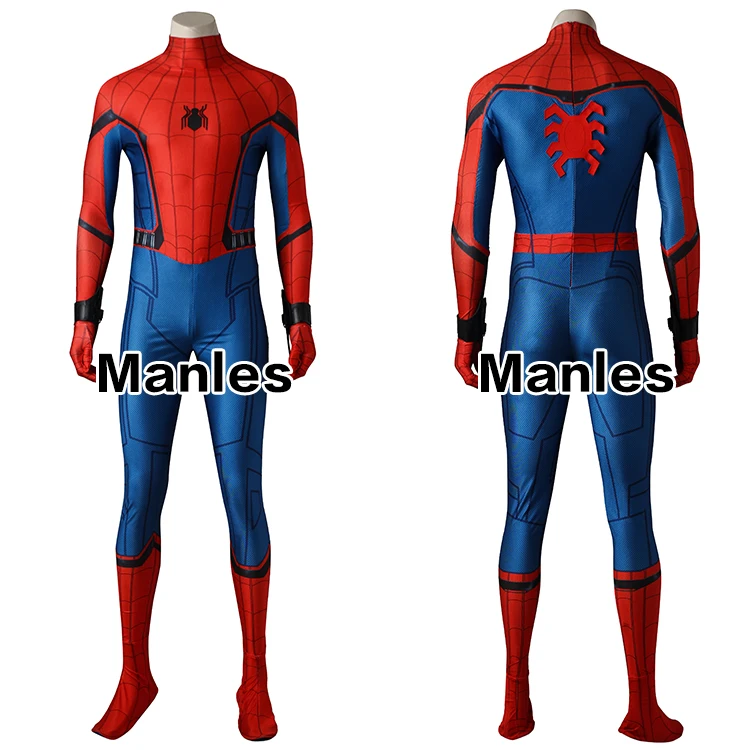 Spider-Man Homecoming Cosplay Costume Superhero Spider Man Jumpsuit ...