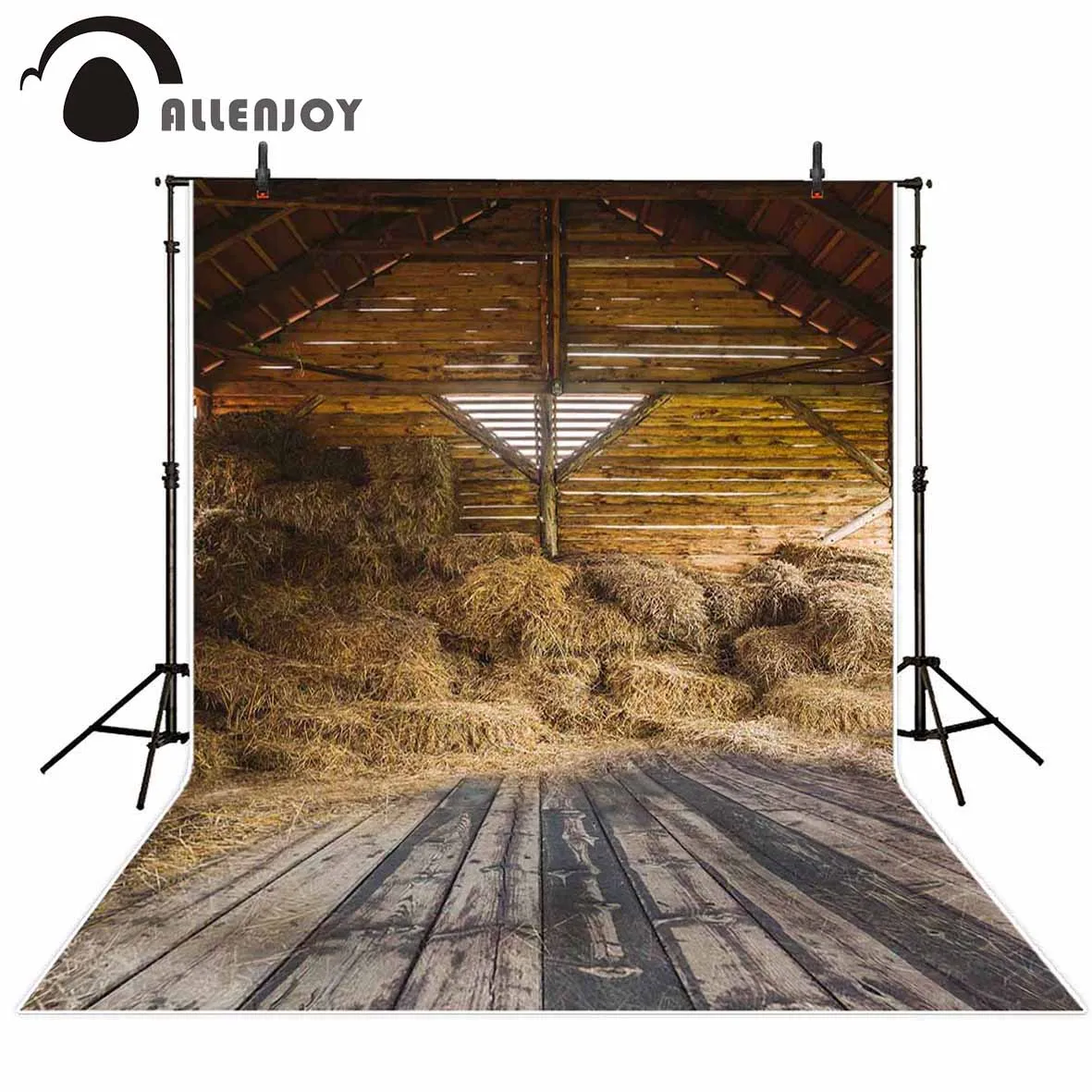 Allenjoy-background-for-photo-studio-wood-barn-haystacks-retro-house ...