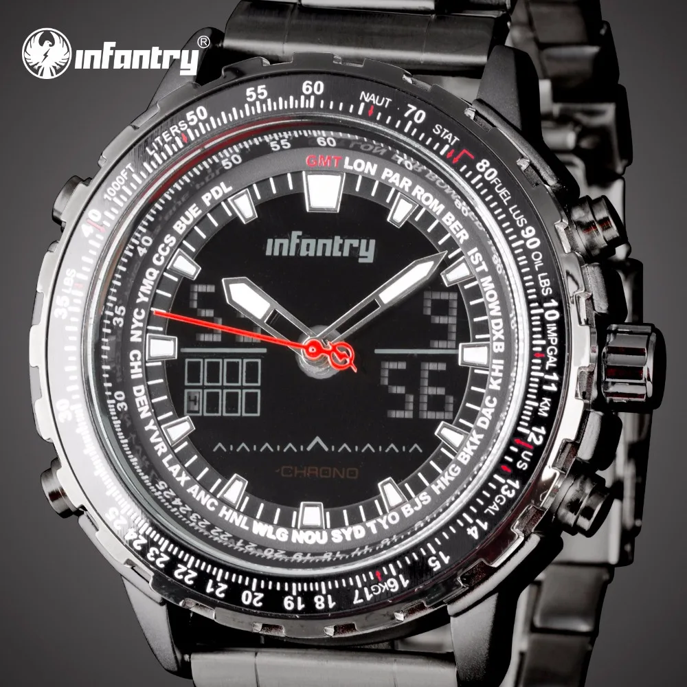 INFANTRY Mens Watches Top Brand Luxury Military Watch Men Aviator Army ...