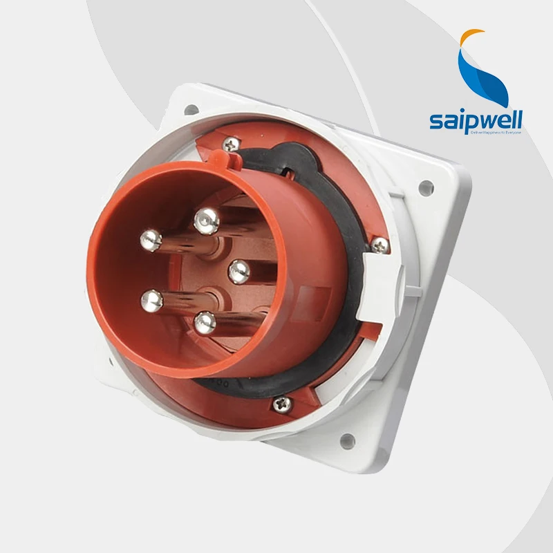 High Quality 5p 125a 400v International Standard Panel Mounted Plug ...